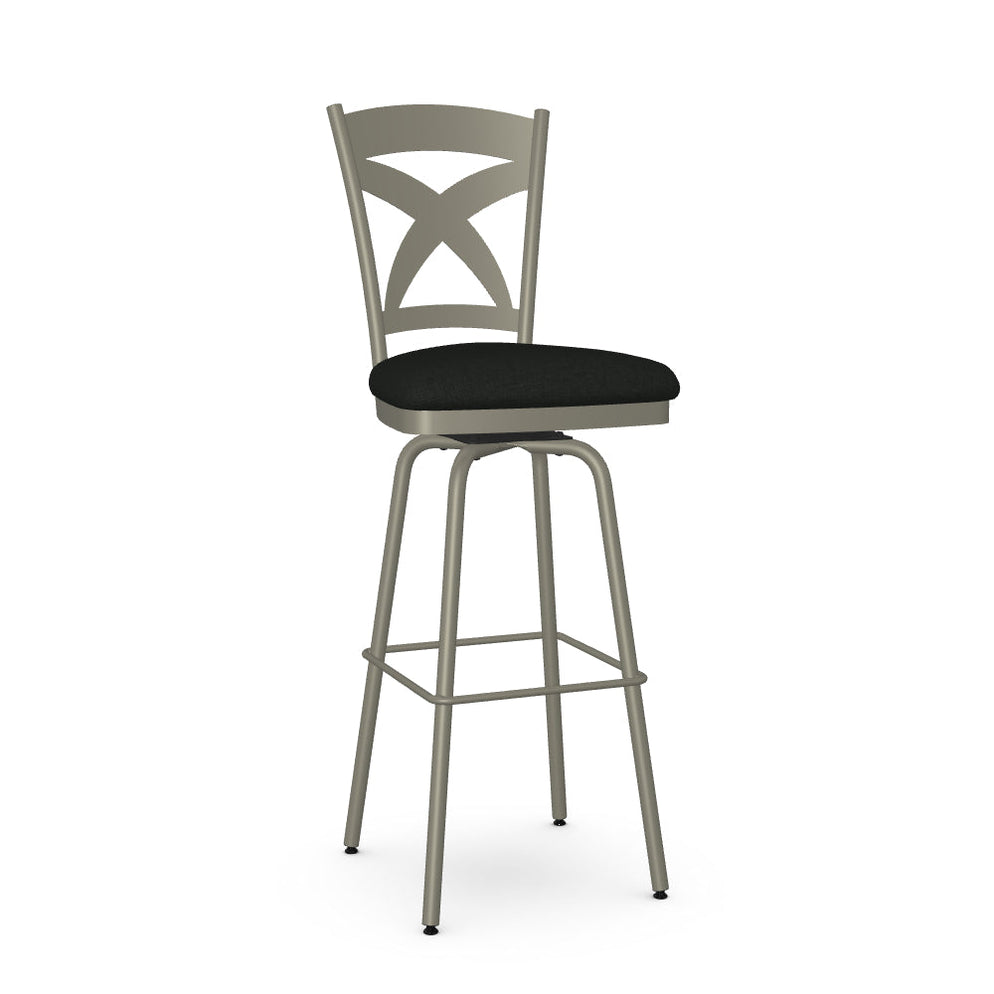 Marcus Swivel Bar Stool - Upholstered — Sterling House Interiors