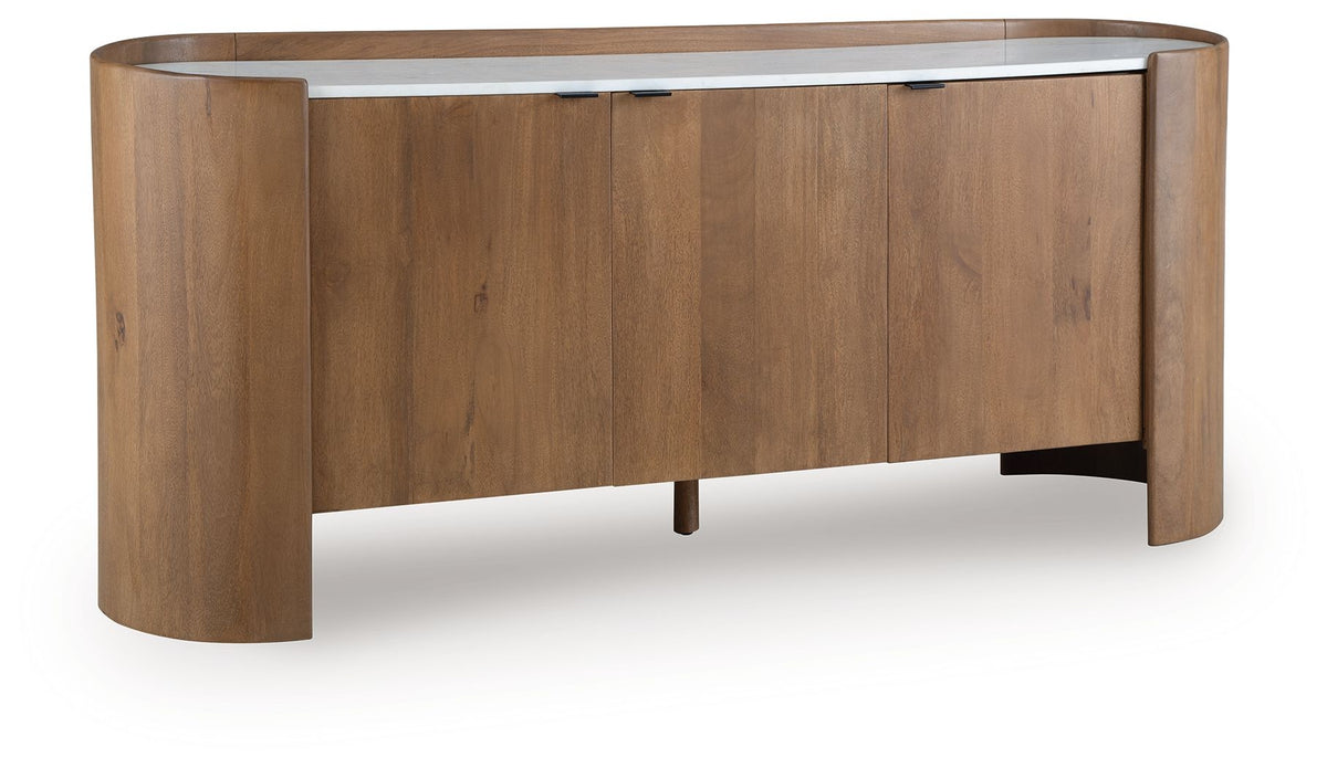 Fitzroy - Accent Cabinet - Brown / White — Sterling House Interiors